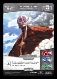 Game Card: Colossal Titan - God of Destruction (MetaX TCG(Attack on Titan)