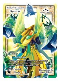 Game Card: Handbell Dancer Gravitas (Promo Edition) (Exodus TCG(Exodus ...