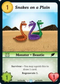 Game Card: Snakes on a Plain (Munchkin CCG(The Desolation of Blarg)