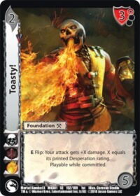 Game Card: Toasty! (UniVersus(Mortal Kombat X)