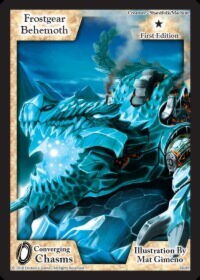 Game Card: Frostgear Behemoth (Exodus TCG(Converging Chasms)