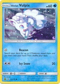 Game Card: Alolan Vulpix - 21a (Pokémon TCG(Alternate Art Promos)