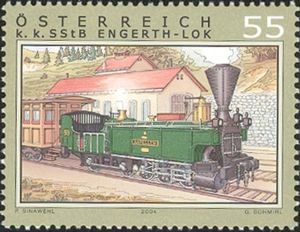 Stamp: The Engerth Locomotive (Austria(Railways) Mi:AT 2487,Sn:AT 1958 ...