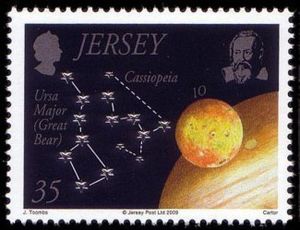 Stamp: Io, Ursa Major & Cassiopeia (Jersey) (Europa (C.E.P.T.) 2009 ...