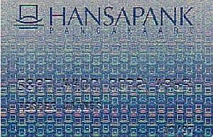 Bank Card: Logo (Hansapank, EstoniaCol:EE-GM-0062