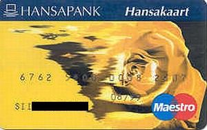 Bank Card: Yellow Rose (Hansapank, Estonia) Col:EE-MS-0011.01