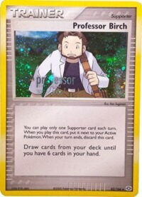 Game Card: Professor Birch (2006) (Pokémon TCG) (Professor Program Promos)