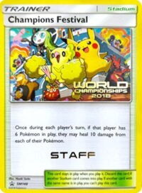 Game Card: Champions Festival (2018) [Staff] (Pokémon TCG(SM Promos)