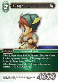 Game Card: Ranger (Final Fantasy TCG(Opus VII)