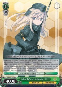 Game Card: U-boat IXC-class Submarine, U-511 (Weiss Schwarz(KanColle ...