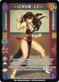 Game Card: Chun-Li** (UniVersus(Street Fighter vs. Darkstalkers)