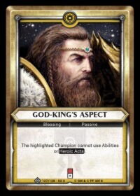 Game Card: God-King's Aspect (Unclaimed) (Warhammer Age of Sigmar ...