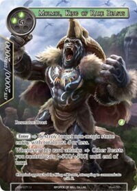 Game Card: Molmol, King of Rare Beasts (Full Art) (Force of Will(The ...