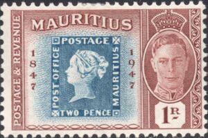 Stamp: 100 years stamps in Mauritius (Mauritius(100th Anniversary of ...