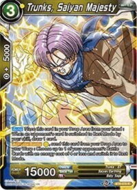 Carta de Jogo: Trunks, Saiyan Majesty (Dragon Ball(Malicious Machinations)