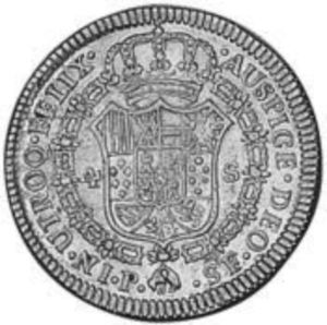 Coin: 4 Escudos (Colombia(1756~1822 - Milled Coinage) WCC:km44a