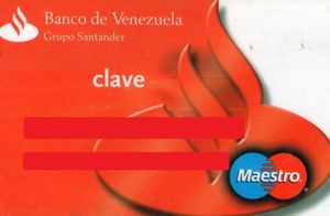 Bank Card: Banco de Venezuela - Grupo Santander - Clave (Banco De ...