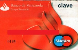 Bank Card: Banco de Venezuela - Grupo Santander - Clave (Banco De ...