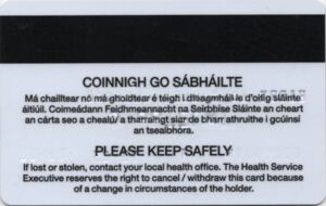 Functional Card: Medical Card (Insurance, Ireland) (HSE (Health Service ...