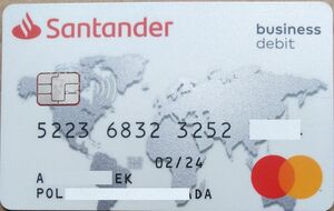 Bank Card: Santander Business (Santander Bank Polska, PolandCol:PL-MC ...