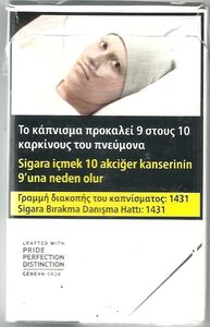 Cigarette Pack: Davidoff White SL-Line (CyprusCol:CY-CT-0076