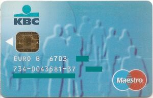 Bank Card: Kbc (KBC - CBC, BelgiumCol:BE-MS-0017.04