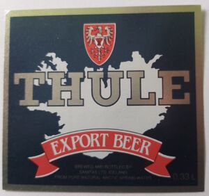 Drink Label: Thule Export Beer (Viking-Brugg ltd, IcelandCol:IS-BEER-000032