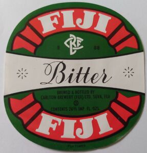 Drink Label: Fiji Bitter (Carlton Brewery (Fiji) LTD., FijiCol:FJ-BEER ...