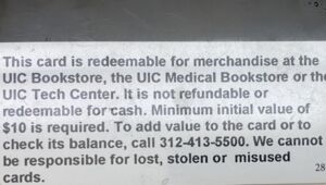 Gift Card: UIC Bookstores (UIC Bookstores, United States of America ...