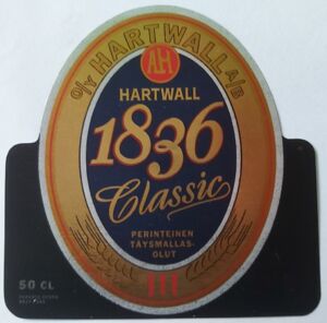 Etiqueta de bebida: 1836 Classic (Hartwall Helsinki Panimo ...