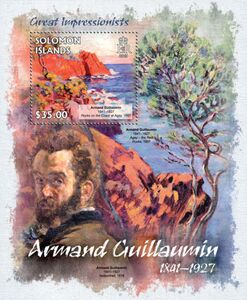 Stamp: Armand Guillaumin (1841-1927) (Solomon Islands(Armand Guillaumin ...