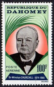 Stamp: Sir Winston Churchill (1874-1965) (DahomeyMi:DY 252,Sn:DY C28,Yt ...