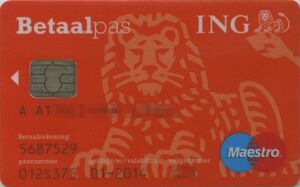 Bank Card: Betaalpas ING (ING Bank, NetherlandsCol:NL-MS-0011.02