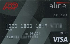 Bank Card: ADP aline Black Select (MB Financial Bank, United States of ...