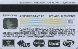 Bank Card: ADP aline Black Select (MB Financial Bank, United States of ...