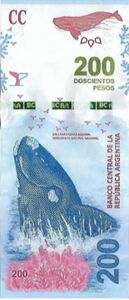 Banknote: 200 Pesos (Argentina) (2015-2020 ND Issue) Wor:P-364br