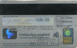 Bank Card: Loo Gray (Barclays Bank, United Kingdom of Great Britain ...
