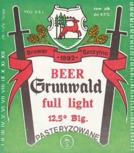 Drink Label: Grunwald Beer (Browar Szczytno, PolandCol:PL-BEER-007715