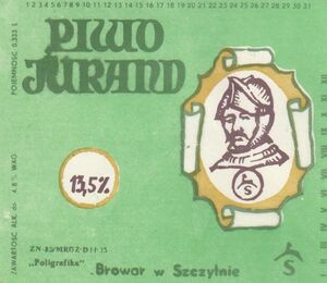 Drink Label: Jurand piwo (Browar Szczytno, PolandCol:PL-BEER-007735