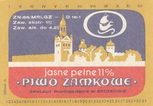 Drink Label: Piwo Zamkowe (Browar Bosman Szczecin, PolandCol:PL-BEER-006929