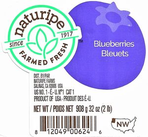 Food Label: Naturipe Farms Blueberries (Naturipe Farms, United States ...