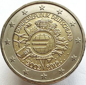 Madeni paralar: 2 Euro (10 Years of Euro Banknotes and Coins) (Almanya ...