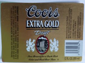 Drink Label: Coors Extra Gold (Coors Brewing Co., United States of ...