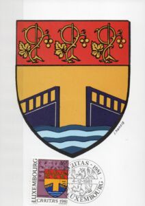 Postcard: Armoiries de la Commune de Stadtbredimus (Luxembourg(Caritas ...