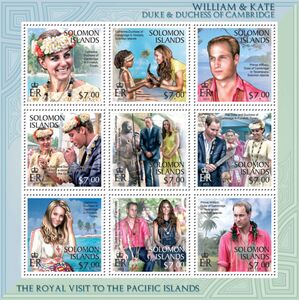 Stamp: Duke and Duchess of Cambridge (Solomon Islands(English Royal ...