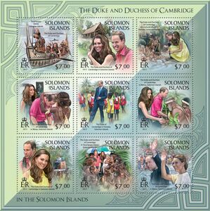 Stamp: Duke and Duchess of Cambridge (Solomon Islands(English Royal ...