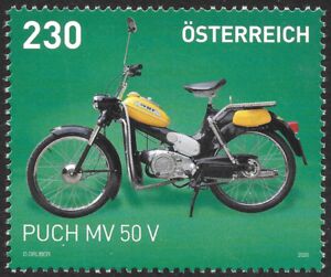 Stamp: Puch MV 50 V (Austria(Motorbikes) Mi:AT 3547,Sn:AT 2888,Yt:AT ...