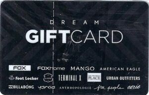 Gift Card: Dream Card (Dream Card, Israel(Black) Col:ISR-Dream-1348