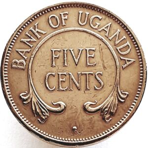 Coin: 5 Cents (Uganda(1966~1976 - Circulation (Shilling)) Col:UG-000001 ...