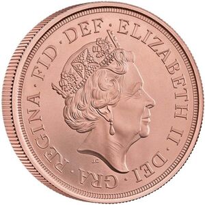 Coin: 5 Sovereign (George III privy mark) (United Kingdom of Great ...